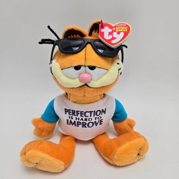 Toys | Ty Beanie Baby Garfield The Cat Perfectly Lovable Rare 9 Inch ...